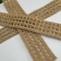 China Choose Sustainability Natural Jute Lace Woven Ribbon for Eco-Friendly Furniture Decor for sale