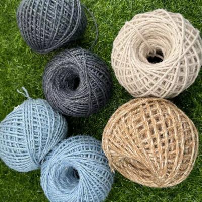 China Pure Natural Color Jute Rope Customized Eco-friendly Protection and Gift Decoration for sale