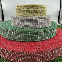 China Customized Pure Natural Jute Color Jute Ribbon for Gift Packaging Webbing for sale