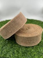 China Comfortable Jute Mesh Ribbon for Sustainable Home Decor Natural and Eco-friendly for sale