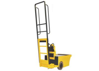 China Narrow Aisle Stock Electric Tow Tractor Small Body Battery Driven Standing Type for sale