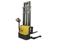 China Straddle Legs Electric Pallet Stacker 1200kg With Adjustable Forks Customized Color for sale