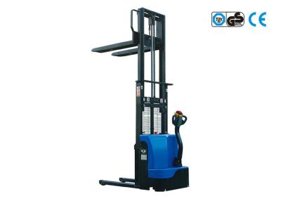 China 12V Electric Pallet Stacker 1000kg , Mechanical Steering Small Turning Radius for sale