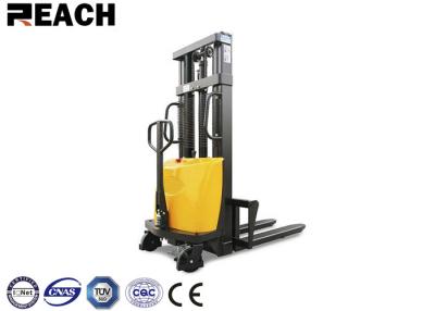 China 1.5 Ton Warehouse Lift Truck Semi Electric Pallet Stacker With Fixed Legs / Forks for sale