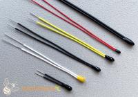 China Teflon Wire Small Head Size of Epoxy Coated Thermistors MF5A-5 Series 10K Ohm NTC Thermistor for sale