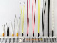 China Teflon Wire Small Head Size of Epoxy Coated Thermistors MF5A-5 Series 10K Ohm NTC Thermistor for sale