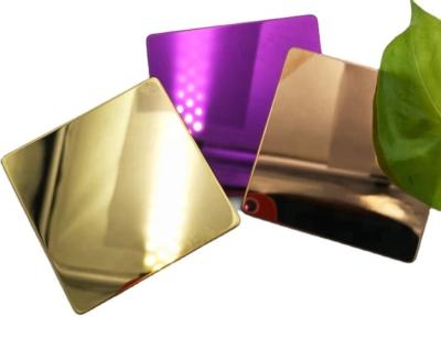 China 309S 310S 904L Gold Color Stainless Steel Sheet Mirror Finish For Elevator for sale