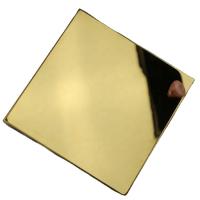 China Kitchenware Inoxidable SS Coloured Sheet , Anti Oxidation Gold Stainless Steel Plate for sale