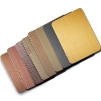 China Embossed Etched Color Stainless Steel Sheet Hot Rolled Mill Edge for sale