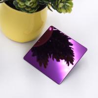 China Hot Rolled Waterproof Golden Mirror SS Sheet , 436L Stainless Steel Sheet Rose Gold for sale