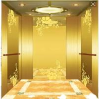 China Thickened Gold Elevator Stainless Steel Sheet Door Fireproof Durable for sale
