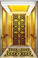 China Thickened Gold Elevator Stainless Steel Sheet Door Fireproof Durable for sale
