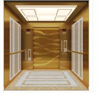 China Thickened Gold Elevator Stainless Steel Sheet Door Fireproof Durable for sale