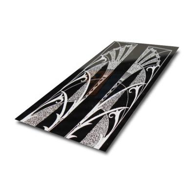 China 304 Etched Metal Elevator Stainless Steel Sheet Door Corrosion Resistant for sale
