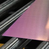 China PVD Coating Hairline Brushed Stainless Steel Sheet Rose Gold Thickened for sale