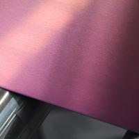 China PVD Coating Hairline Brushed Stainless Steel Sheet Rose Gold Thickened for sale