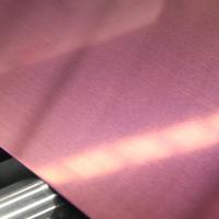 China PVD Coating Hairline Brushed Stainless Steel Sheet Rose Gold Thickened for sale