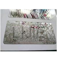 China Embossed Rustproof Etched Stainless Steel Sheet Mirror Finish For Elevator Door for sale