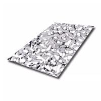 China Ripple Hammered Stamped Stainless Steel Sheet Metal Thickness 0.8mm Rustproof for sale