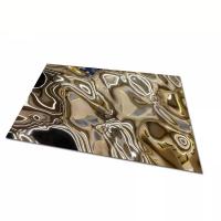 China Hammered Gold Stamped Stainless Steel Sheet Rustproof Scratch Resistant for sale