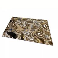 China Hammered Gold Stamped Stainless Steel Sheet Rustproof Scratch Resistant for sale