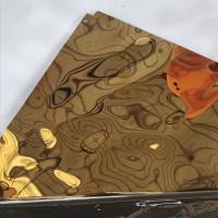 China Anticorrosive Stainless Steel Water Ripple Sheet For Ceiling Mirror 8K Surface for sale