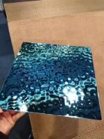 China Water Ripple Stamped Stainless Steel Sheet Polished Finish Fireproof Thickened for sale