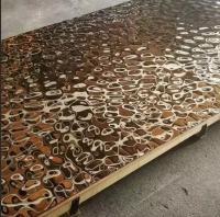 China Water Ripple Stamped Stainless Steel Sheet Polished Finish Fireproof Thickened for sale