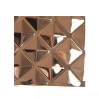 China 304 Gold Water Ripple Steel Sheet , Anti Corrosion Hammered Metal Plate for sale
