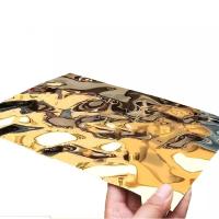 China PVD Ripple Stamped Stainless Steel Sheet Inoxidable Anti Oxidation for sale