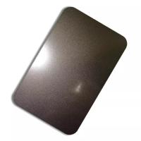 China PVD Colour Bead Blasted Stainless Steel Sheet Decoiling Anti Oxidation for sale