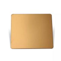 China ISO9001 304 Gold Bead Blasted Stainless Steel Sheet Rustproof For Decoration for sale