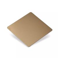 China ISO9001 304 Gold Bead Blasted Stainless Steel Sheet Rustproof For Decoration for sale