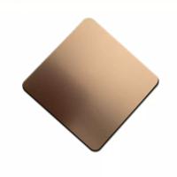 China Mirror Polished Bead Blasted Stainless Steel Sheet Rose Gold Fireproof for sale