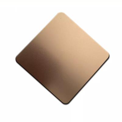 China Mirror Polished Bead Blasted Stainless Steel Sheet Rose Gold Fireproof for sale