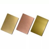 China Mirror Polished Bead Blasted Stainless Steel Sheet Rose Gold Fireproof for sale