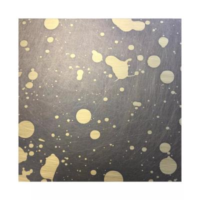 China PVD Rustproof Patina Steel Panels , Inoxidable Patinated Brass Sheet for sale