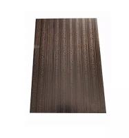 China Etched Pattern Antique Stainless Steel Plate Fireproof Bronze Color for sale