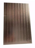 China Etched Pattern Antique Stainless Steel Plate Fireproof Bronze Color for sale