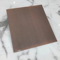 China Bronze Antique Patina Copper Panels Sheets Brushed Finish Durable for sale