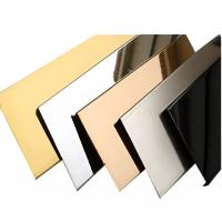 China Thickened Decoiling Color Stainless Steel Plate , Anti Corrosion Rose Gold SS Sheet for sale