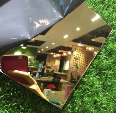 China 8K Rose Gold Color Stainless Steel Sheet Anti Oxidation Mirror Surface for sale