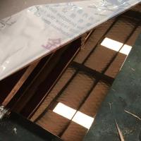 China 8K Rose Gold Color Stainless Steel Sheet Anti Oxidation Mirror Surface for sale