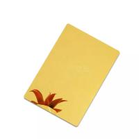 China Length 1-90m Gold Color Stainless Steel Sheet Fireproof Corrosion Resistant for sale
