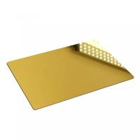 China Length 1-90m Gold Color Stainless Steel Sheet Fireproof Corrosion Resistant for sale
