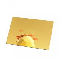 China 410S 410 316 316L Gold Color Stainless Steel Sheet 0.3mm To 5.0mm Thick for sale