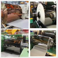China 8K Mirror Finished Color Stainless Steel Coil 201 Material Anti Corrosion for sale