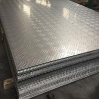 China Antiskid Polished Diamond Metal Sheet 4x8 , Fireproof Stainless Steel Checkered Plate for sale