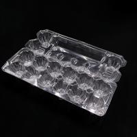 China Supermarket Use Plastic Transparent Egg Tray Stackable 12 Grid Egg Tray Food Grade Plastic Egg Trays for Transport for sale