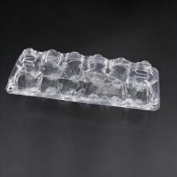 China Supermarket Use Plastic Transparent Egg Tray Stackable 12 Grid Egg Tray Food Grade Plastic Egg Trays for Transport for sale